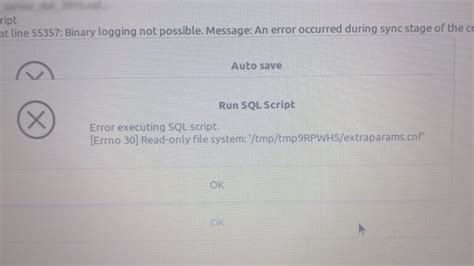 Mysql Error 1598 Hy000 Durante Esecuzione Script Sql