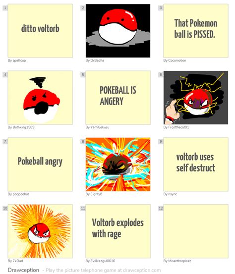 Ditto Voltorb Drawception
