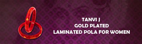 Buy Tanvi J Gold Plated Laminated Pola For Women 2 2 At