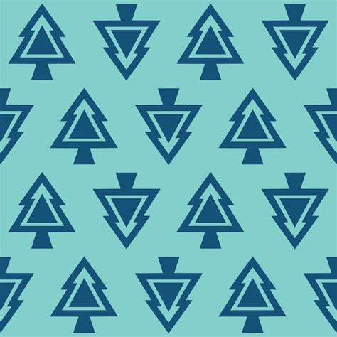 Premium Vector Repeatable Vector Christmas Tree Pattern