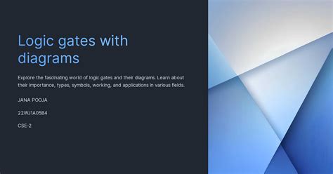 Logic Gates With Diagrams