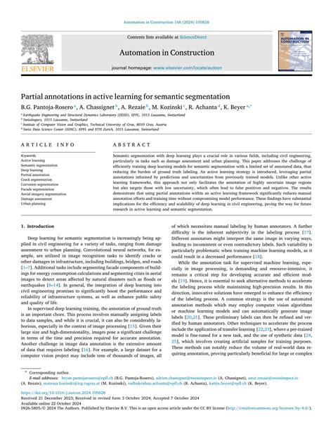 pdf partial annotations in active learning for semantic segmentation