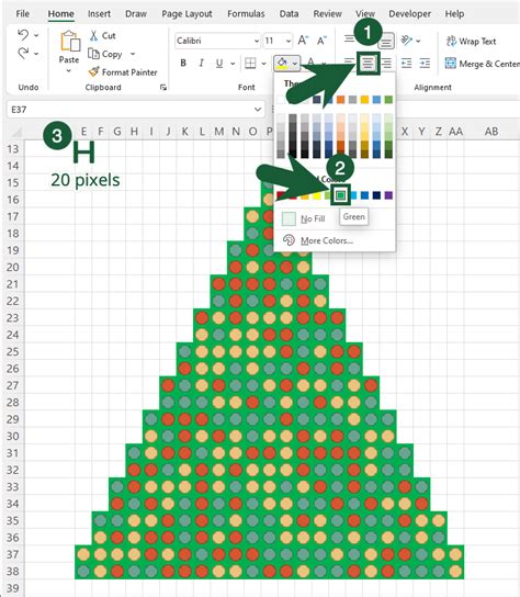 How To Create An Animated Christmas Tree In Excel Andrew Moss