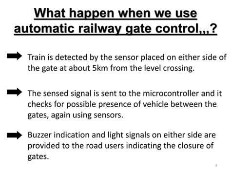 Automatic Railway Gate Control PPT
