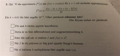 numeriska metoder runges fenomen matematik universitet pluggakuten