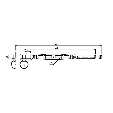 Blue Wave • Blue Wave Metric Fork And Swage Rigging Screw • Marine