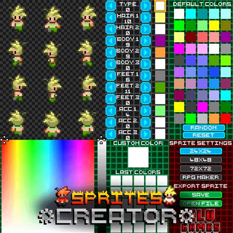 Retro Sprites Creator For Rpg Maker Mv Mz R Rpgmaker