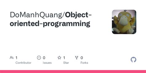 Github Domanhquangobject Oriented Programming