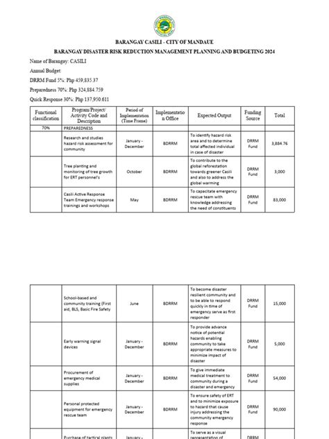 Bdrrm Plan Pdf Emergency Management Emergency