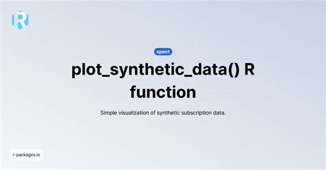 plot synthetic data r function from [spect] r packages