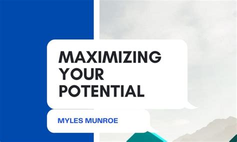 Maximizing Your Potential By Myles Munroe Pdf Download