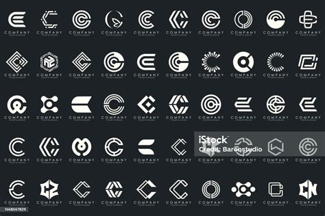 창조적 인 편지 C 로고 아이콘 세트입니다 고급스럽고 우아하고 단순한 비즈니스를위한 디자인 개념에 대한 스톡 벡터 아트 및 기타 이미지 Istock