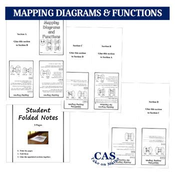 Mapping Diagrams And Functions Workbook By Cas Take On Maths Tpt