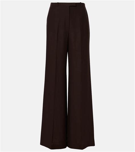 Loro Piana Emmit Linen Flared Pants Endource