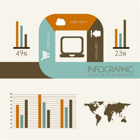 Percentages Data Visualization Stock Vector Illustration Of Scale Representation