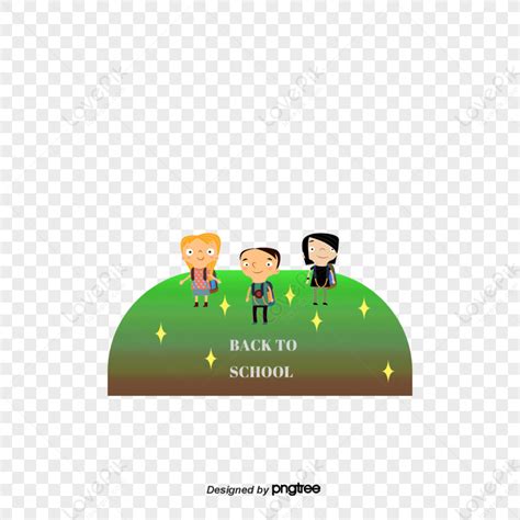 개학 시즌 학교 일러스트 플랫 축하 배너 Png 일러스트 무료 다운로드 Lovepik