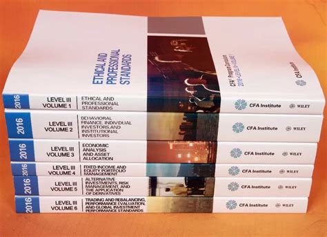 2016 Cfa Level Iii Official Textbooks Coordinate Cfa Notes In Books