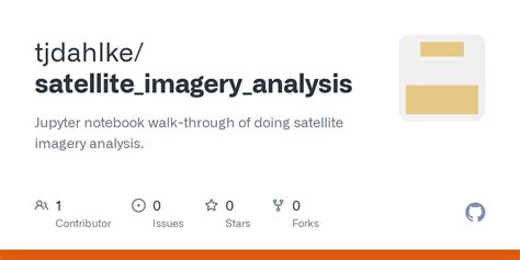 Github Tjdahlkesatelliteimageryanalysis Jupyter Notebook Walk