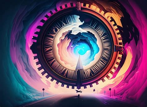 Premium Ai Image A Time Warp Swirling Colors And Shapes Creating A