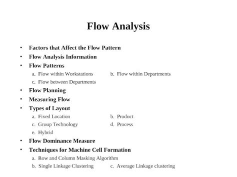 Ppt Flow Analysis Dokumen Tips
