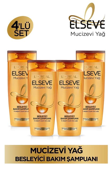 Elseve Loréal Paris Elseve Mucizevi Yağ Besleyici Bakım Şampuanı 390