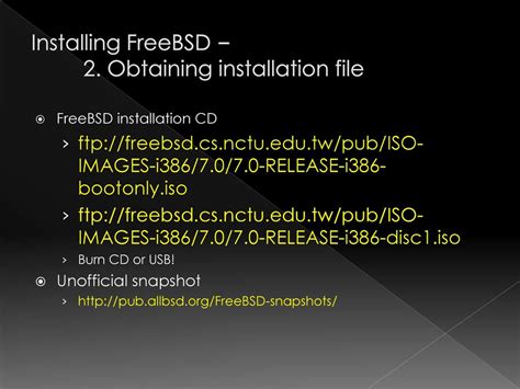 Homework 01 Freebsd Installation Ppt Download