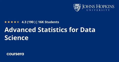 Advanced Statistics For Data Science Specialization Coursya Bernardo Reyes