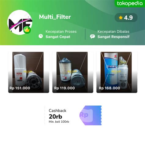 Toko Multi Filter Online Produk Lengkap Harga Terbaik Tokopedia
