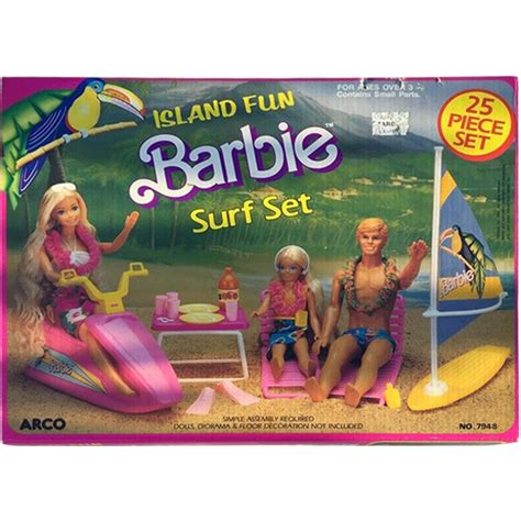 Island Fun Barbie Surf Set Arco Toys Mattel 7498islandfun Barbiepedia