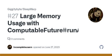 large memory usage with computablefuture runasync · issue 27