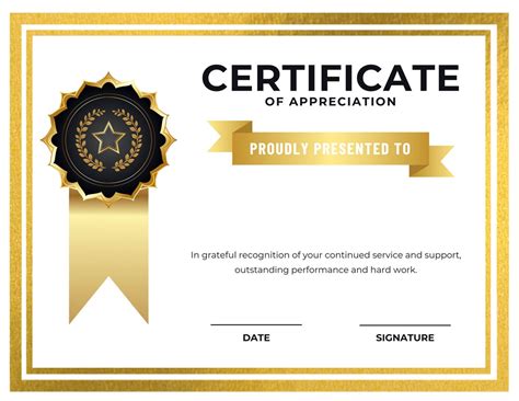 Certificate Of Appreciation Printable Pdf Instant Download Print