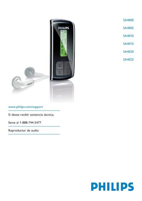 Philips Flash Audio Player User Manual ESP