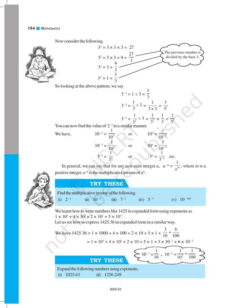 Ncert Book For Class Maths Chapter Exponents And Powers