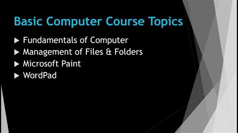 Basic Computer 🖥️ Course Basic Knowledg Msw Youtube