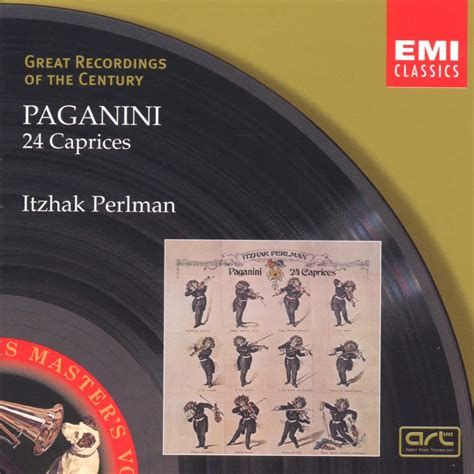 Nicolò Paganini Capricen 1 24 Perlman Itzhak Paganini Niccolo