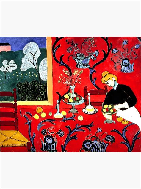 Henri Matisse The Dessert Harmony In Red Red Room 1908 Artwork
