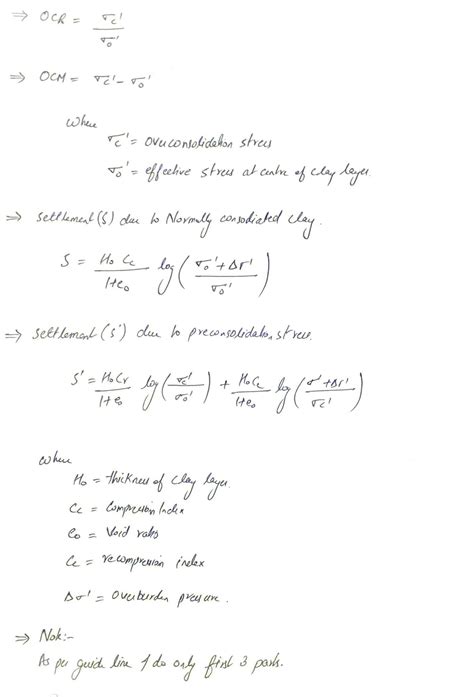 Answered Calculate The Ocr And Ocm For The Midpoint Of The Clay Layer