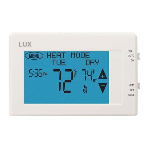 Lux 24 Volt 7 Day Touch Screen Programmable Thermostat Tx9600ts At