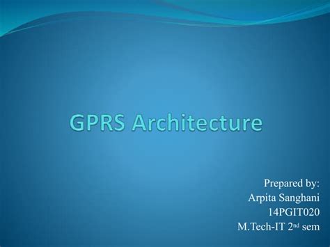 Gprs Architecture Ppt Pptx