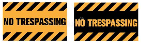 No Trespassing Warning Sign Stock Illustrations 512 No Trespassing