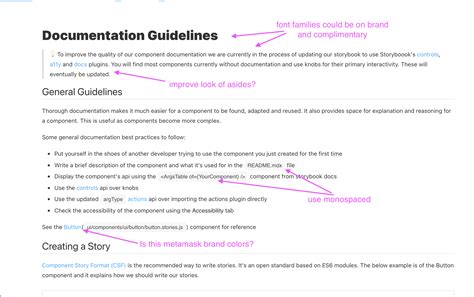 Update Styles For Storybook Docs Markdown Issue 12499 MetaMask