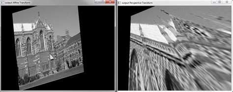 Affine VS Perspective Transformation Using CAMERA
