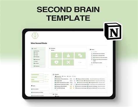 Free Second Brain Template Guide FR On Behance