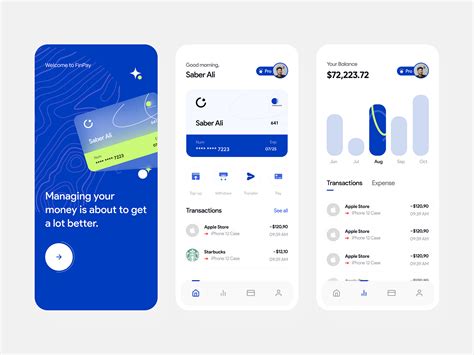 Finance App Ui By Saber Ali For Squidx Agency On Dribbble