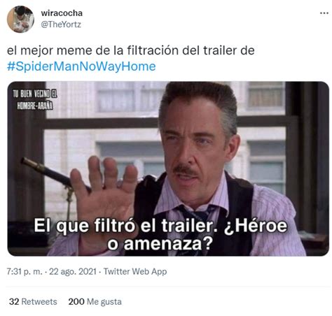 Los Mejores Memes Del Supuesto Tráiler Filtrado De Spiderman No Way