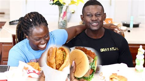 Popeyes Vs Chick Fil A Chicken Sandwich Mukbang Ft Atlasphysique