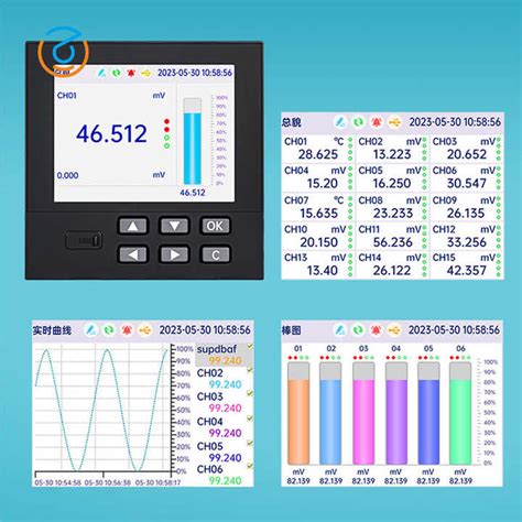 Twelve Channel Paperless Recorder Flow Pressure Power Multichannel
