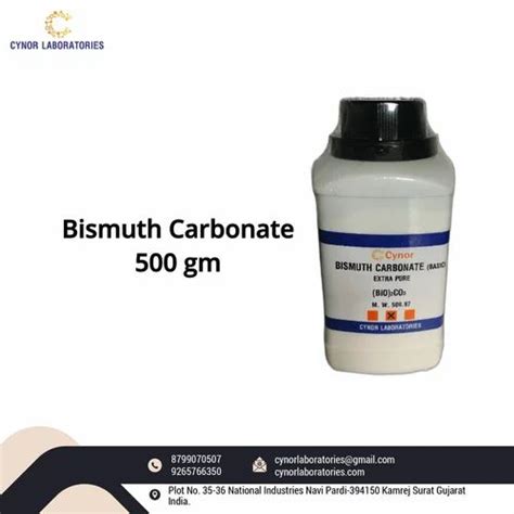 Bismuth Carbonate Basic 500 Gm Bottle At ₹ 3750 Kg In Surat Id 27211125030