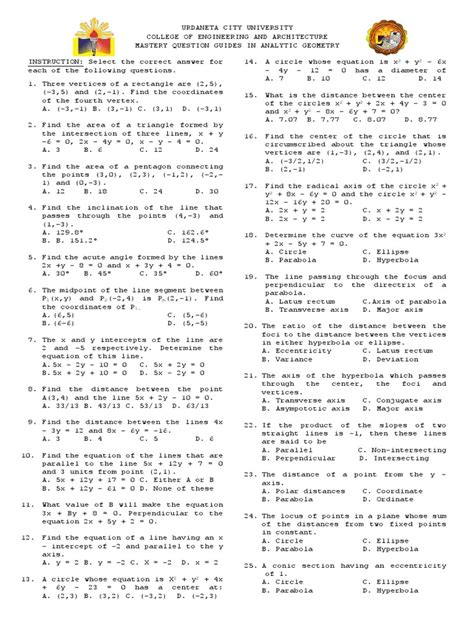 Analytic Geometry Download Free Pdf Ellipse Perpendicular