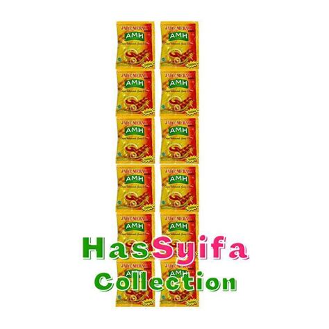 Jual AMH Jahe Merah Super Habbatussauda Kemasan Renceng Isi 12 Sachet